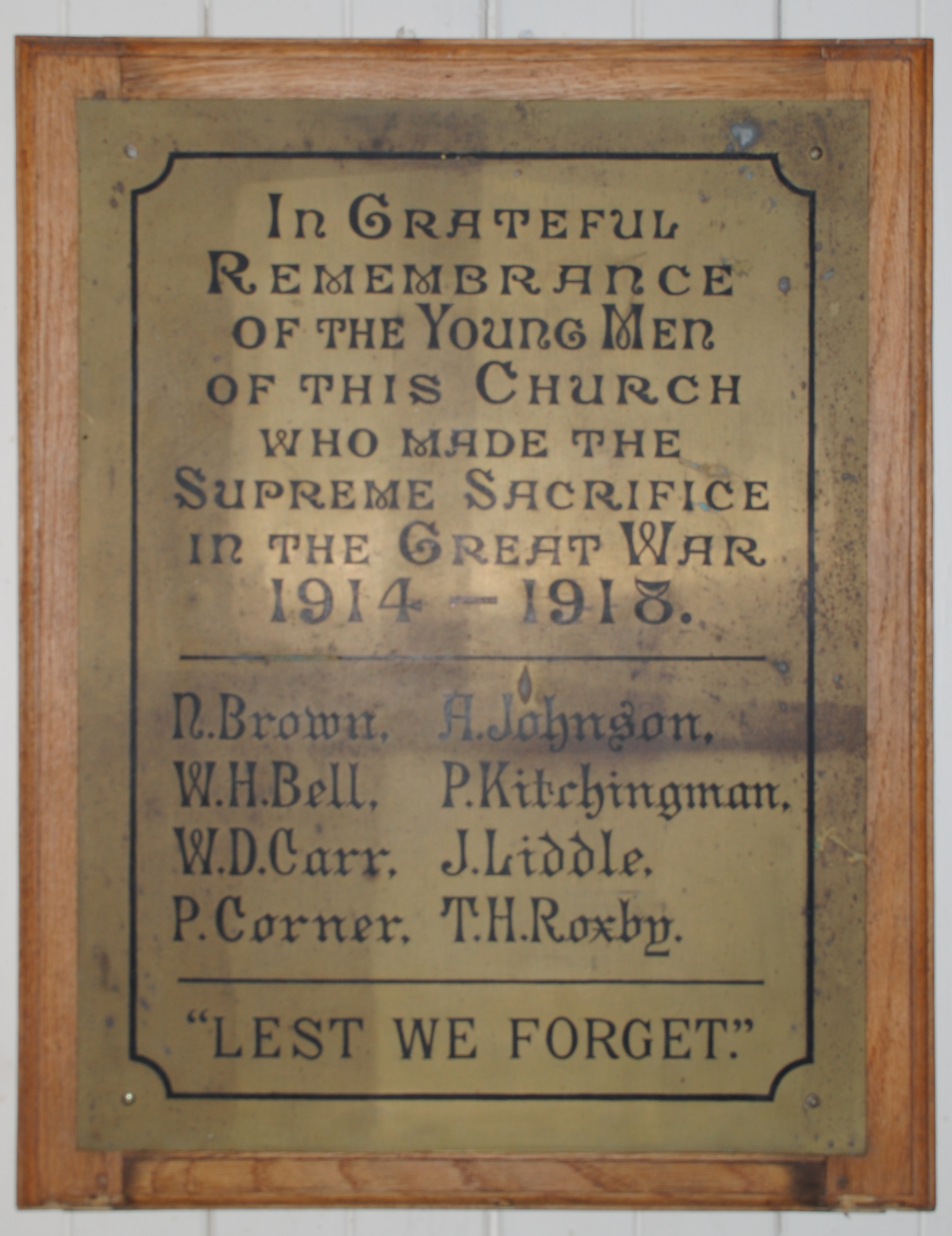 Coxhoe In The Wars – Coxhoe Local History Group